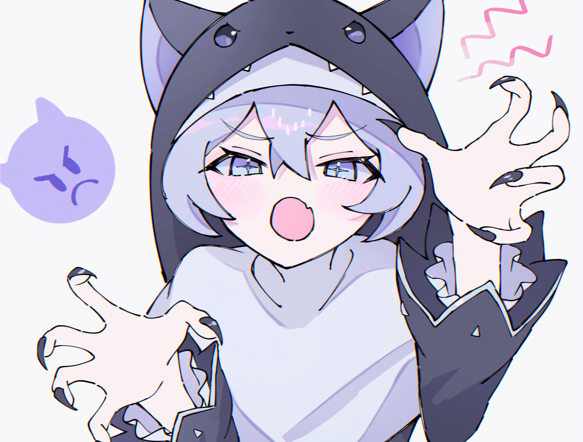 The Big ImageBoard (TBIB) - 1girl black dress blush claw pose cross ...