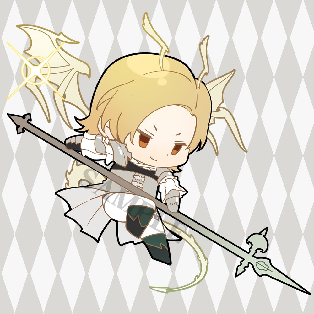 The Big ImageBoard (TBIB) - 1boy argyle background armor blonde hair ...