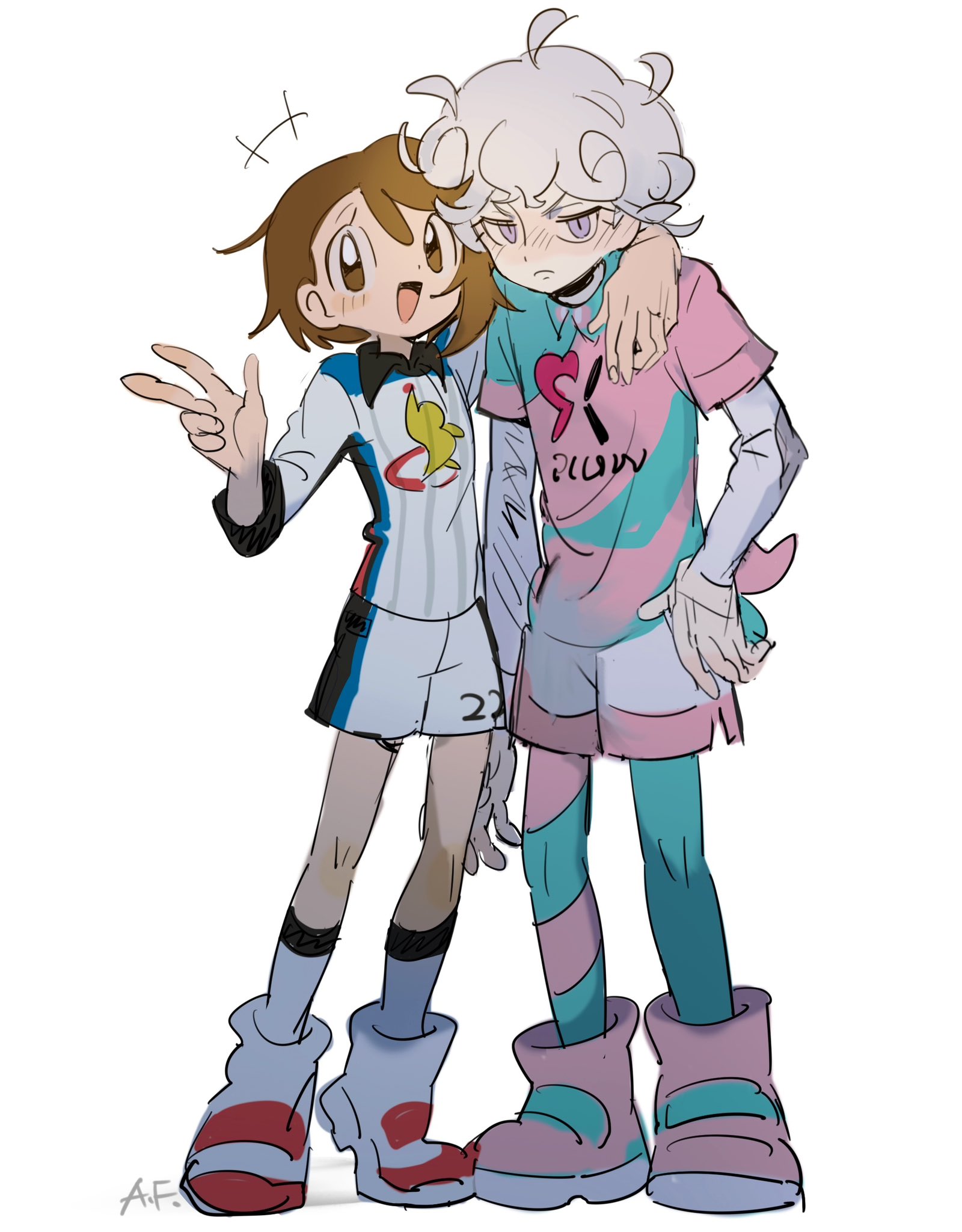 The Big ImageBoard (TBIB) - +++ 1boy 1girl :d arm around shoulder ...