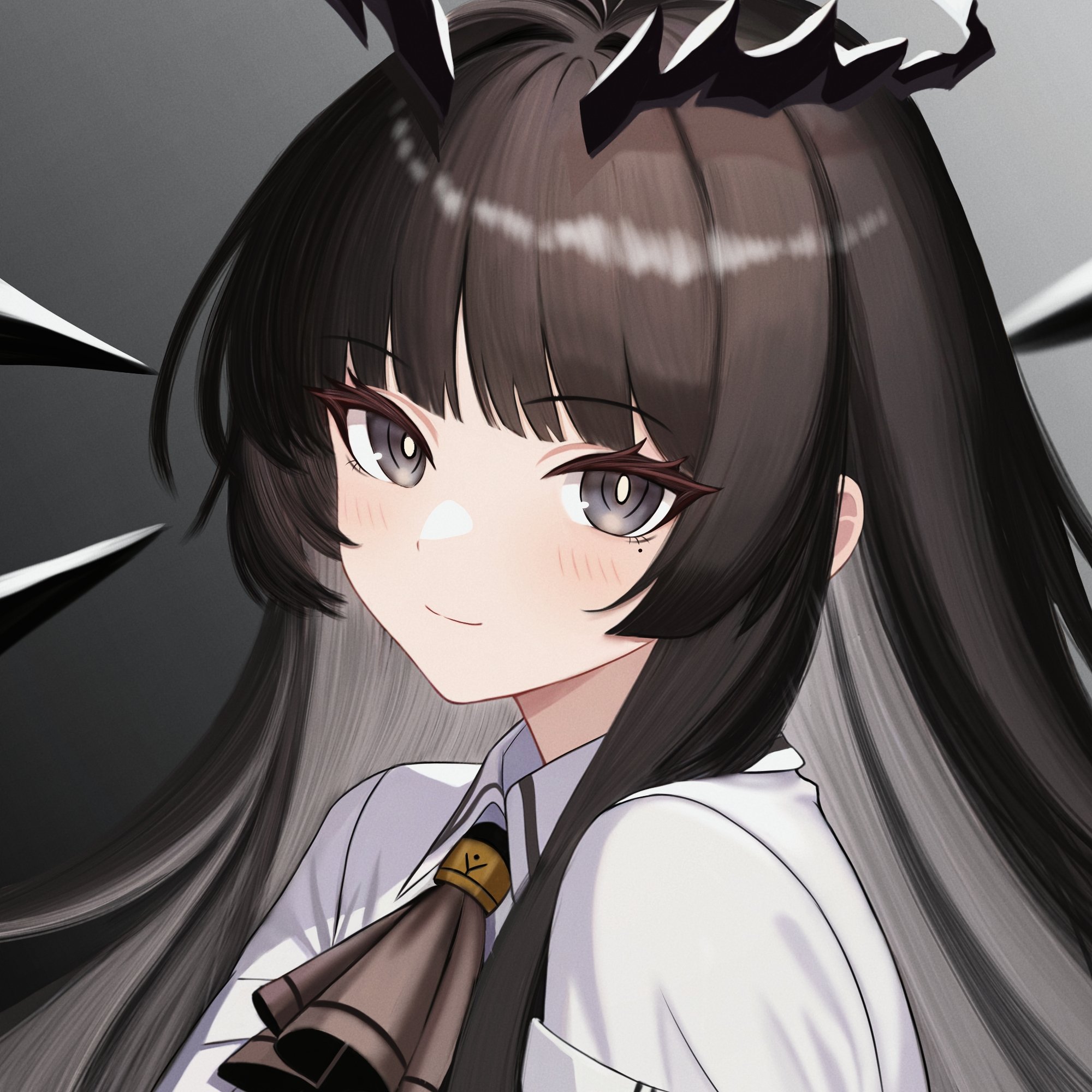 The Big ImageBoard (TBIB) - 1girl arknights ascot black ascot black eyes black hair bright ...