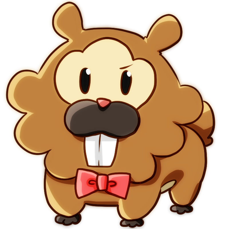 The Big ImageBoard (TBIB) - 1:1 alpha channel ambiguous gender bidoof bow knot feral mimami420 ...