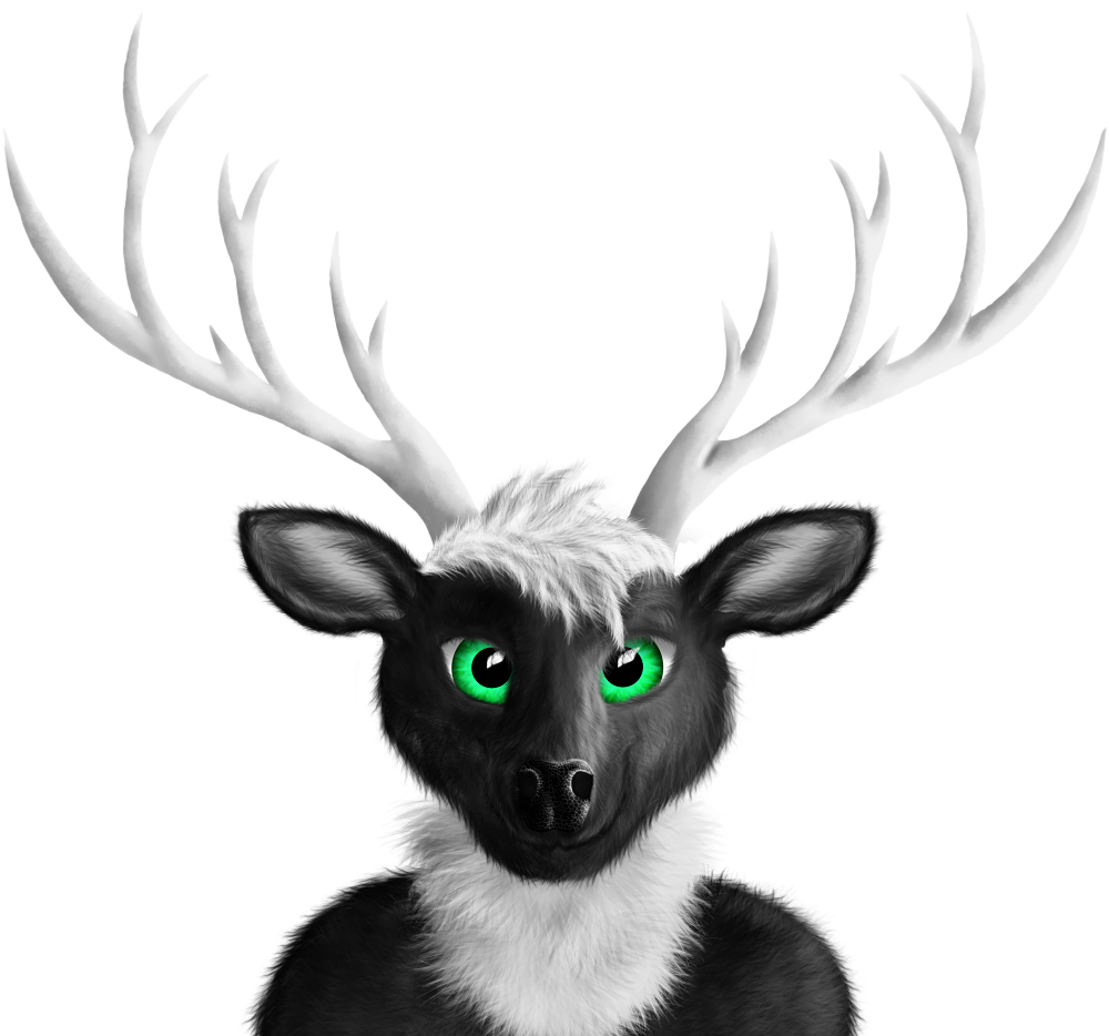 The Big ImageBoard (TBIB) - alpha channel anthro antlers black-buck ...