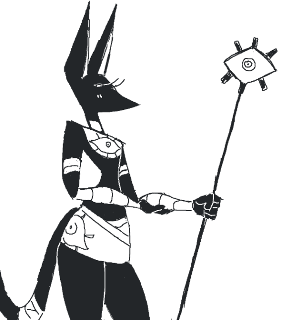 The Big ImageBoard (TBIB) - anthro anubian jackal black body black skin canid canine canis ...