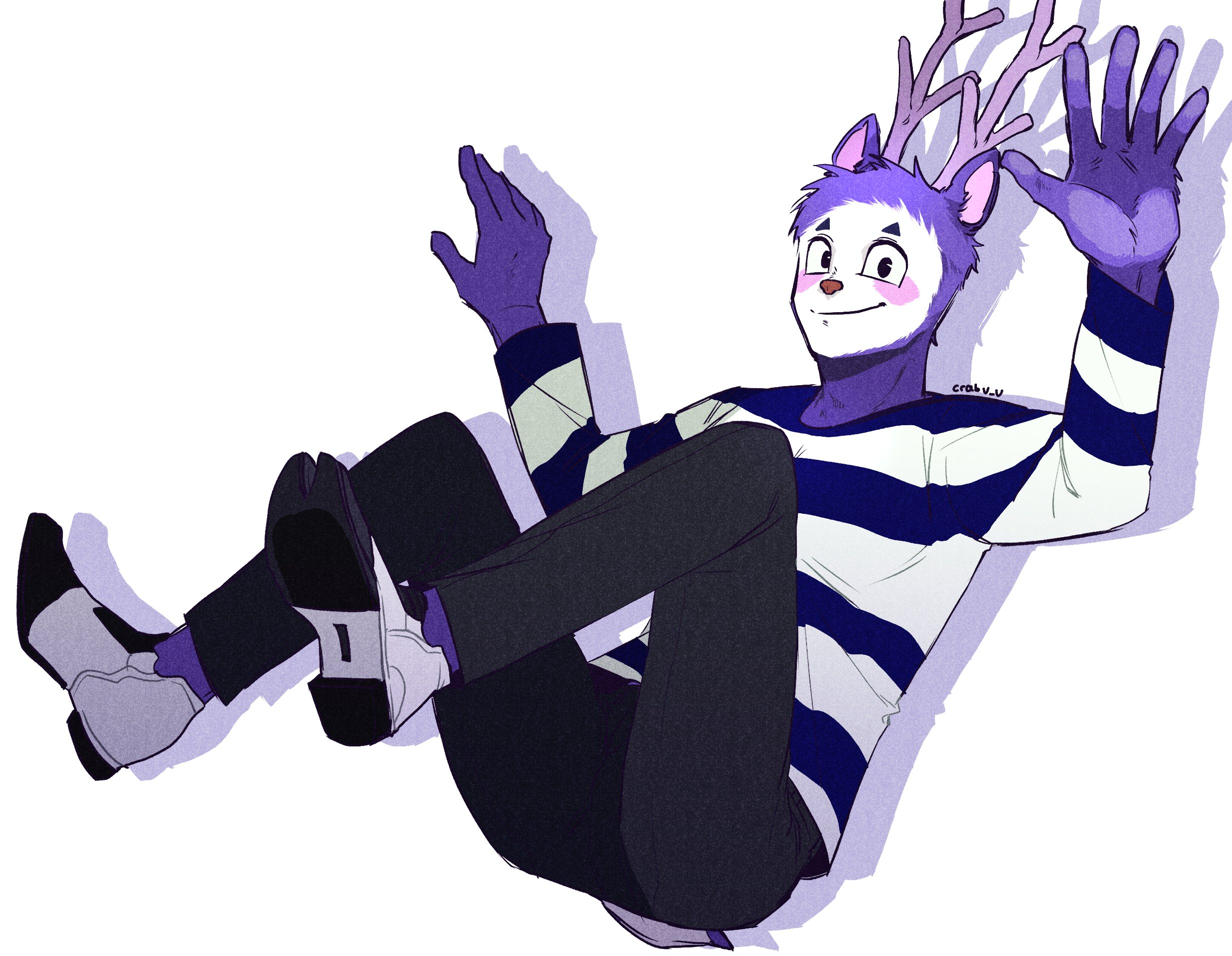 The Big ImageBoard (TBIB) - 007crab anthro antlers blush bottomwear ...