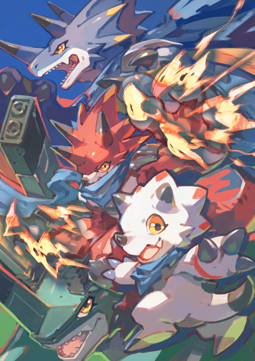 The Big ImageBoard (TBIB) - ambiguous gender anthro armor bandai namco bandanna betelgammamon ...