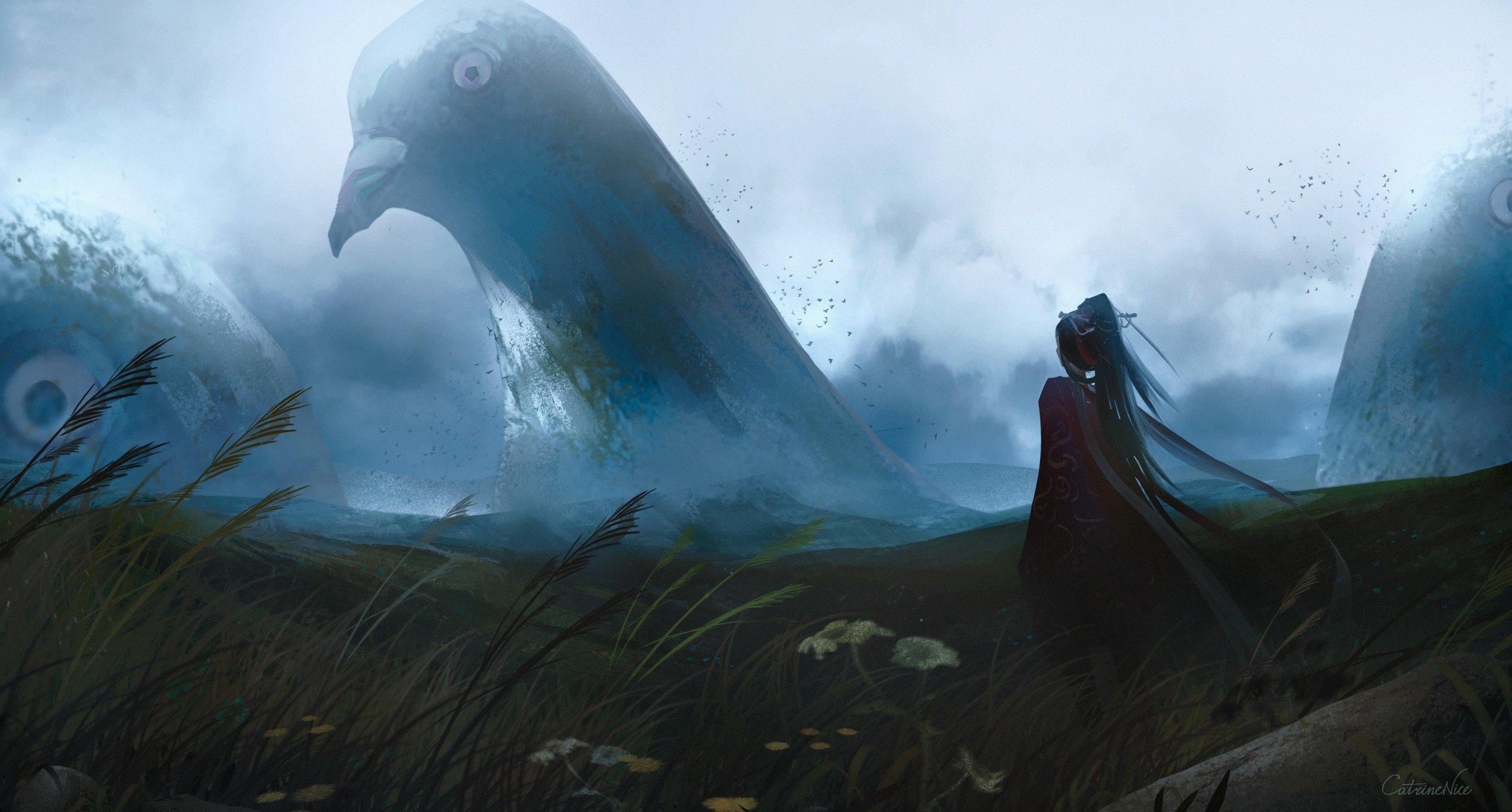 The Big ImageBoard (TBIB) - 2021 avian beak bird catrinenice clothed clothing columbid day ...