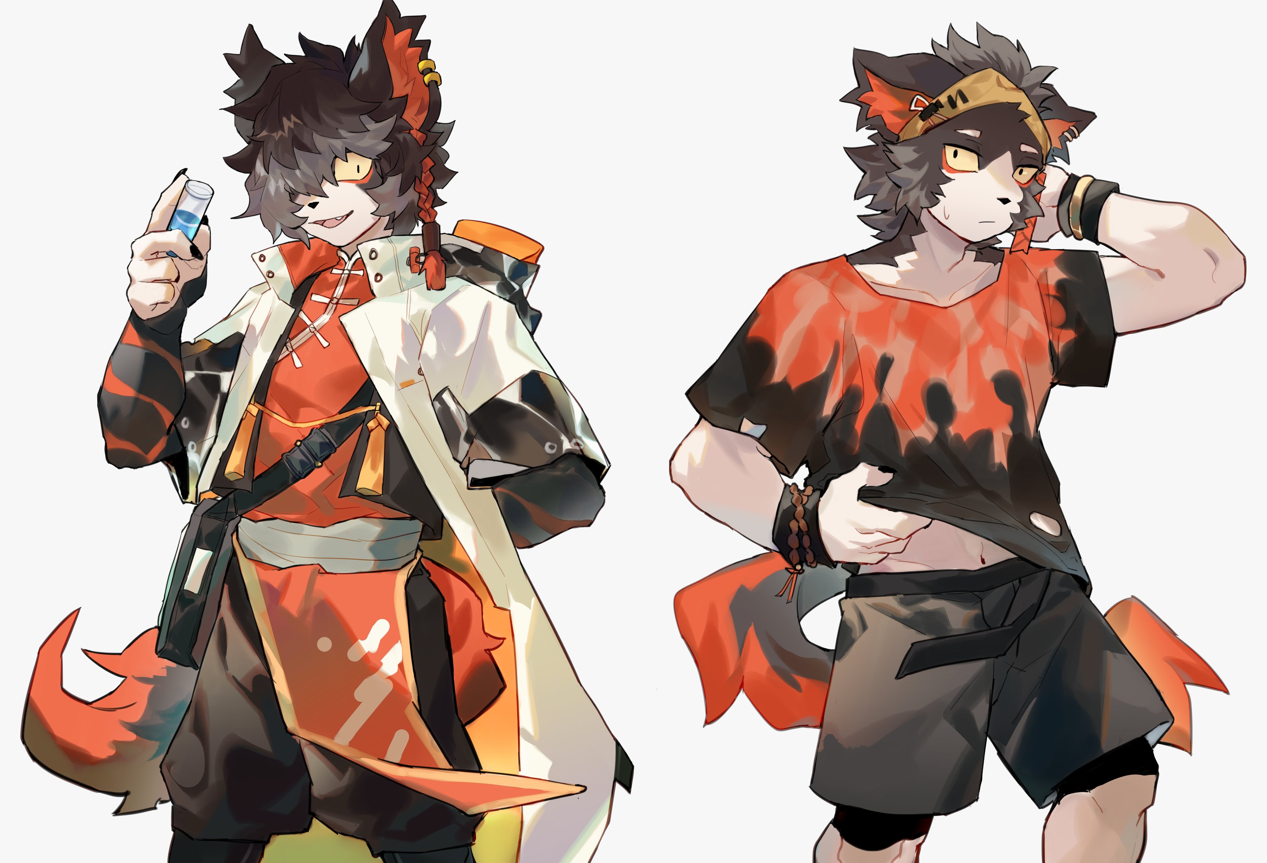 The Big ImageBoard (TBIB) - 2boys aak (arknights) absurdres arknights ...