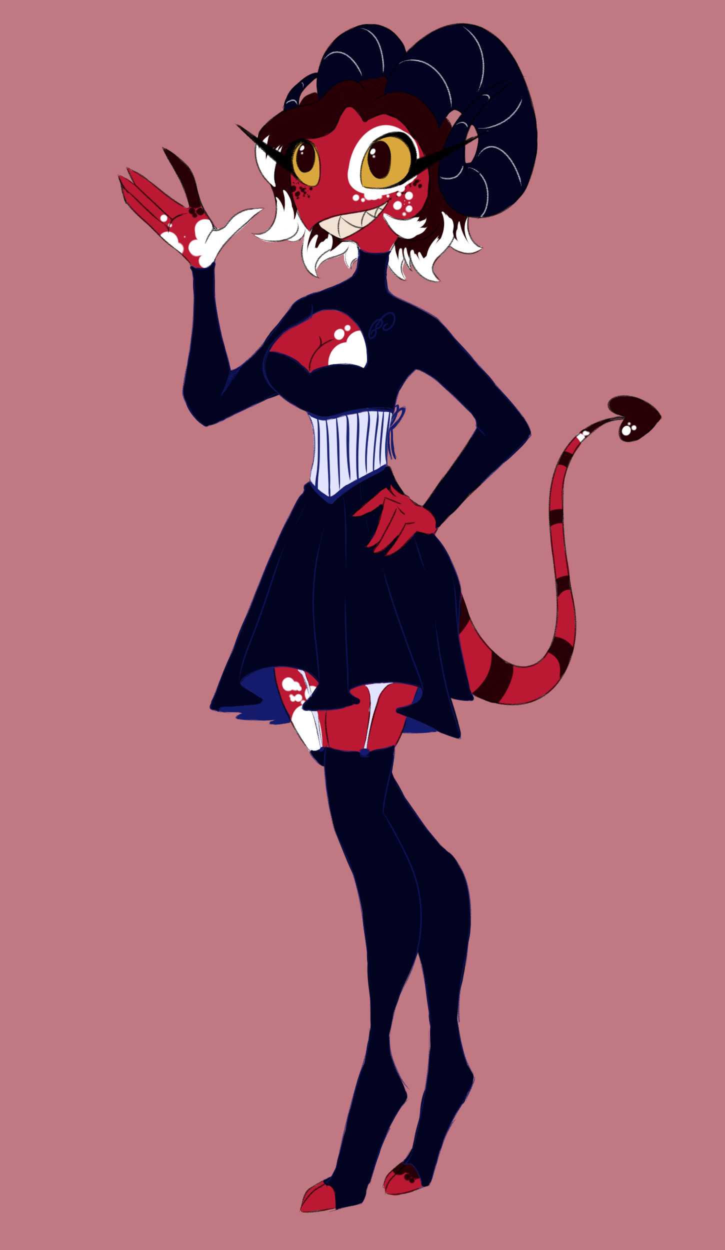 The Big ImageBoard (TBIB) - absurd res bovid horn breasts caprine horn clothed clothing corset ...