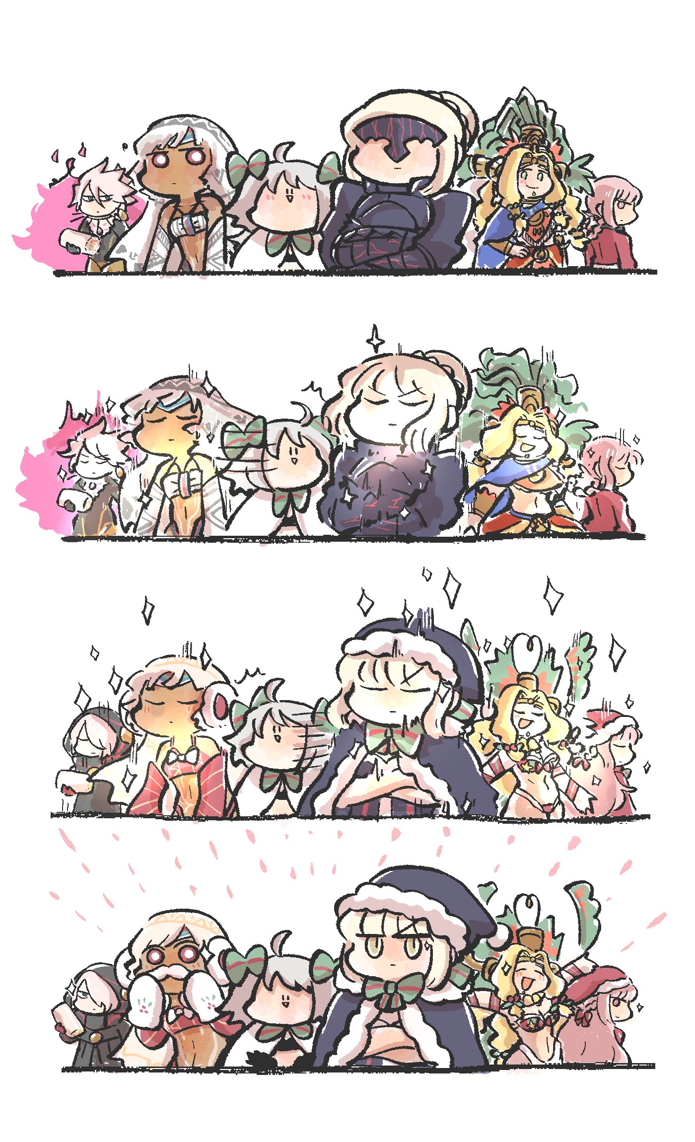 The Big ImageBoard (TBIB) - 1boy 5girls ahoge altera (fate) altera the ...