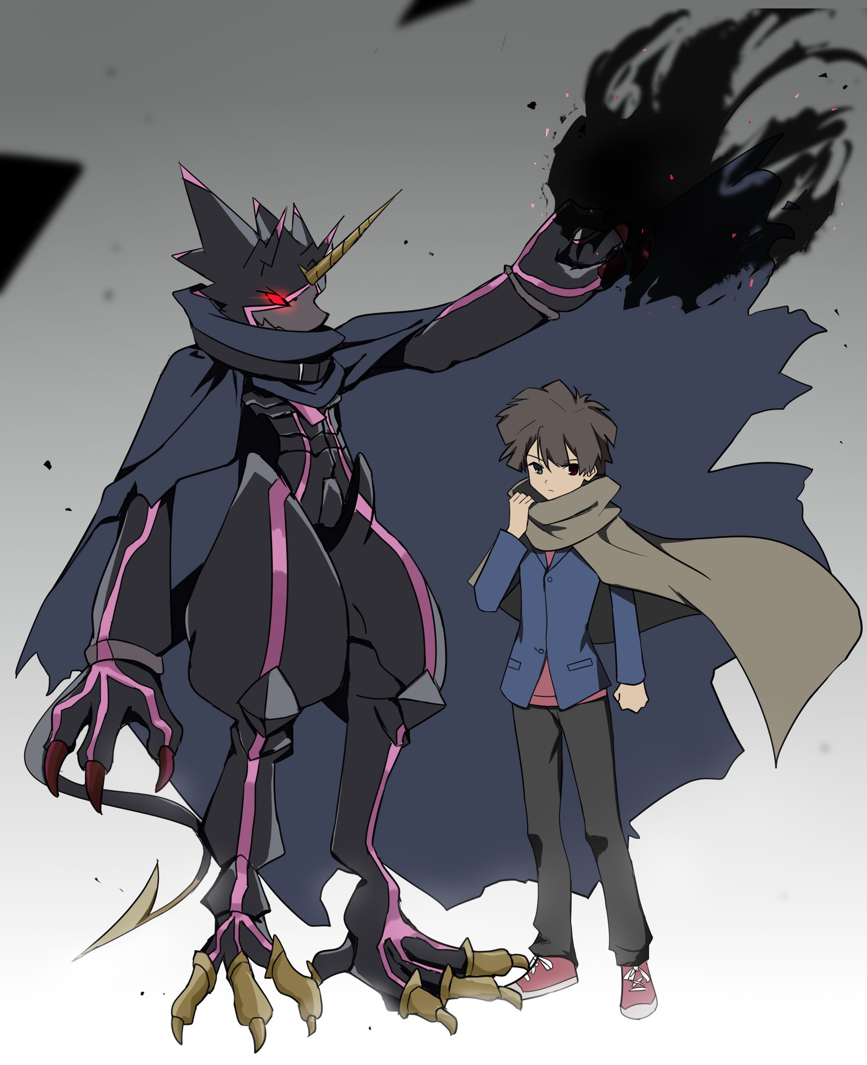 The Big ImageBoard (TBIB) - 2021 anthro bandai namco belt biped black body black skin brown hair ...