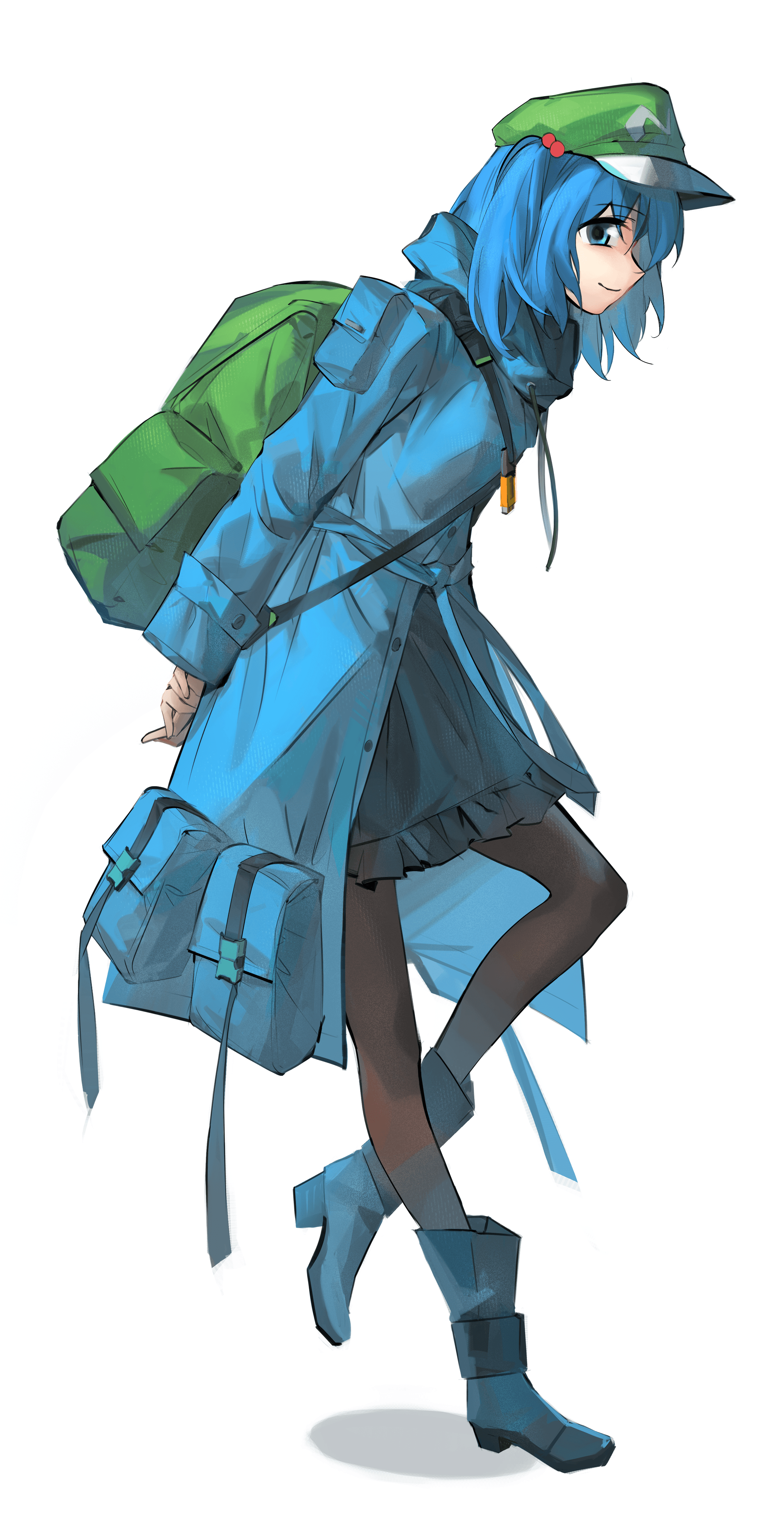 The Big ImageBoard (TBIB) - 1girl absurdres adapted costume aesur a arms behind back backpack ...