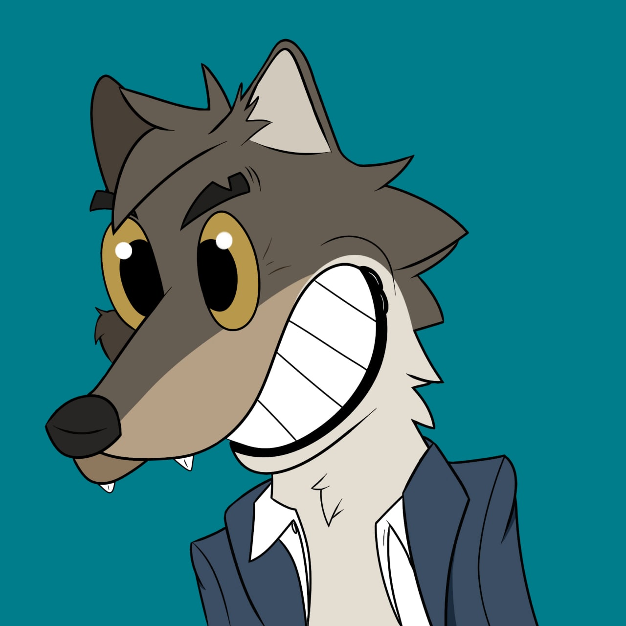 The Big ImageBoard (TBIB) - 1:1 2021 anthro black nose blue background ...