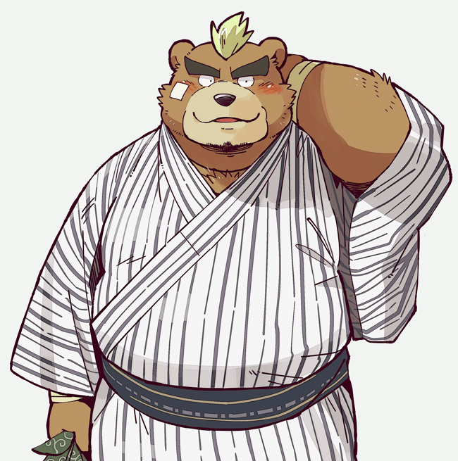 The Big ImageBoard (TBIB) - 1boy animal ears arm behind head ashigara ...