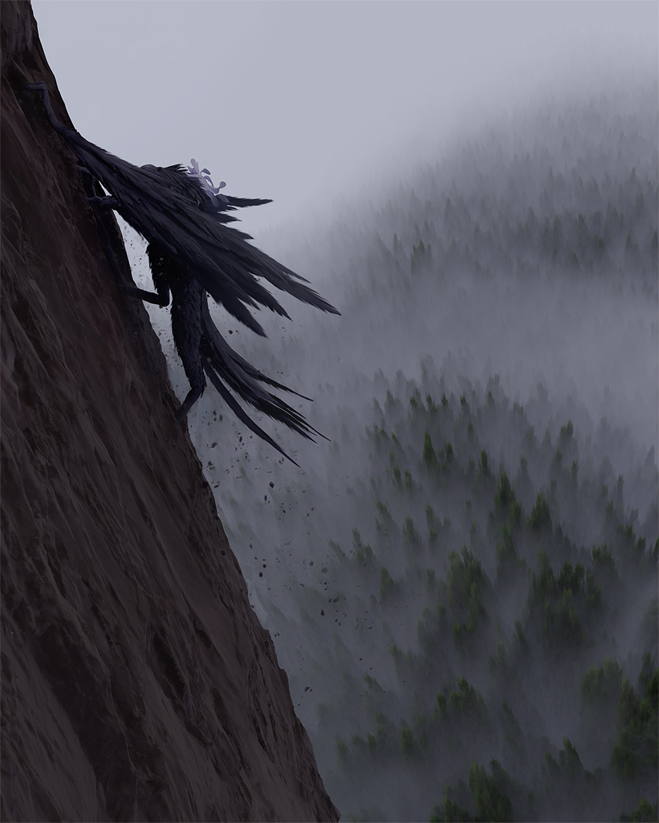 The Big ImageBoard (TBIB) - 2021 4:5 ambiguous gender black body black feathers day detailed ...