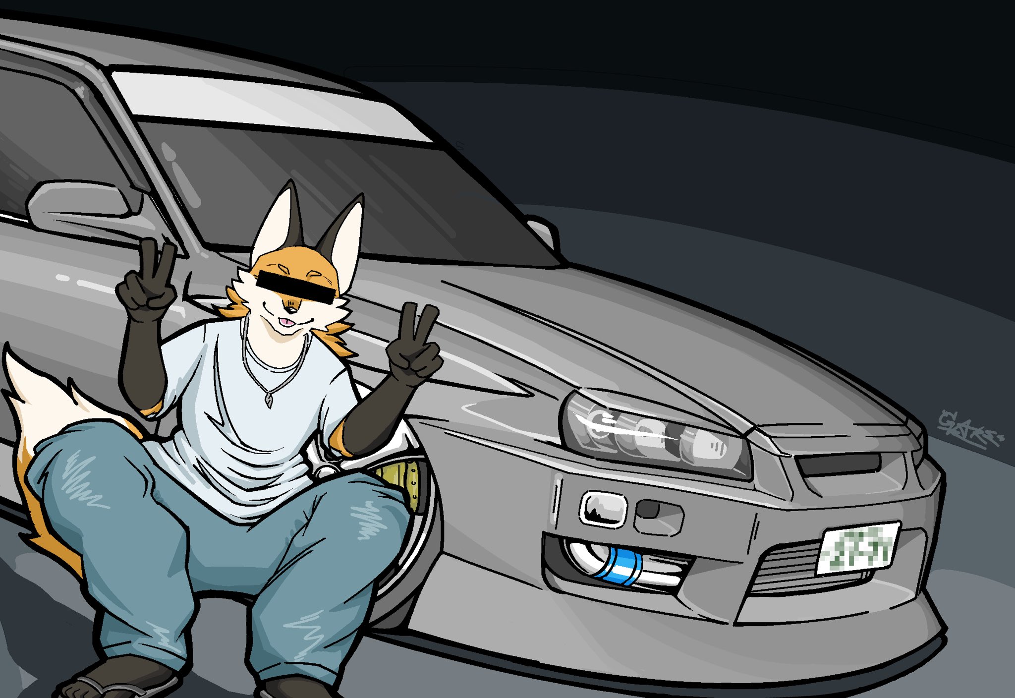 The Big ImageBoard (TBIB) - anthro canid canine car clothing fox furry ...