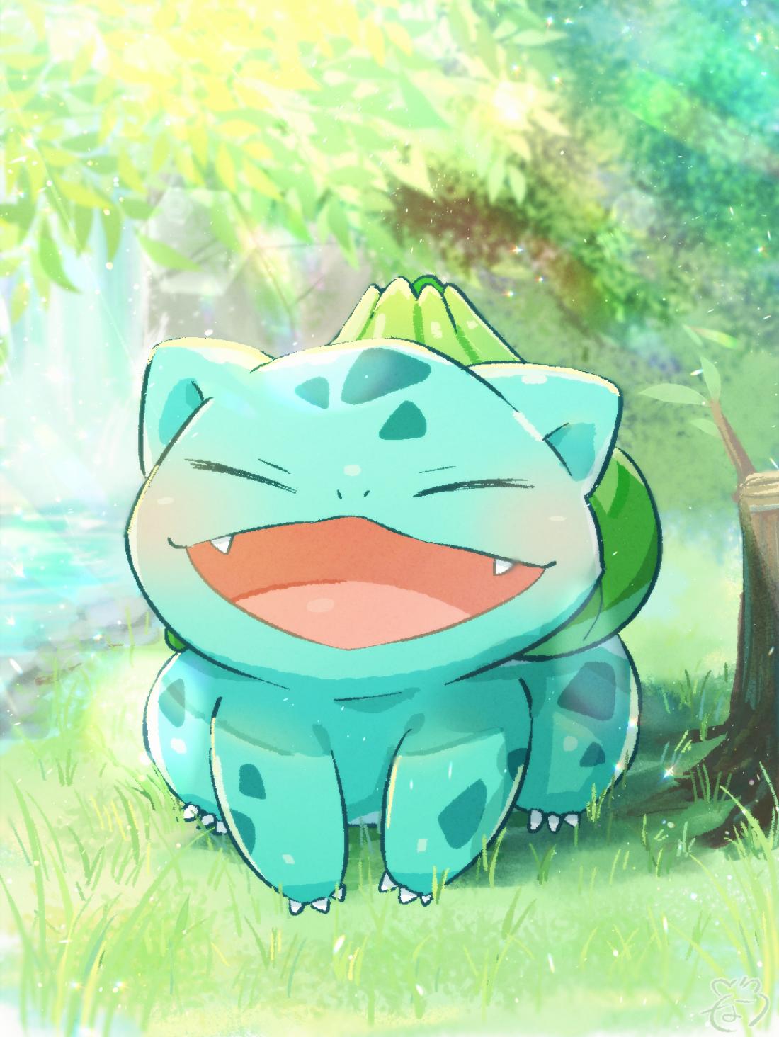 The Big ImageBoard (TBIB) - bulbasaur claws closed eyes commentary ...