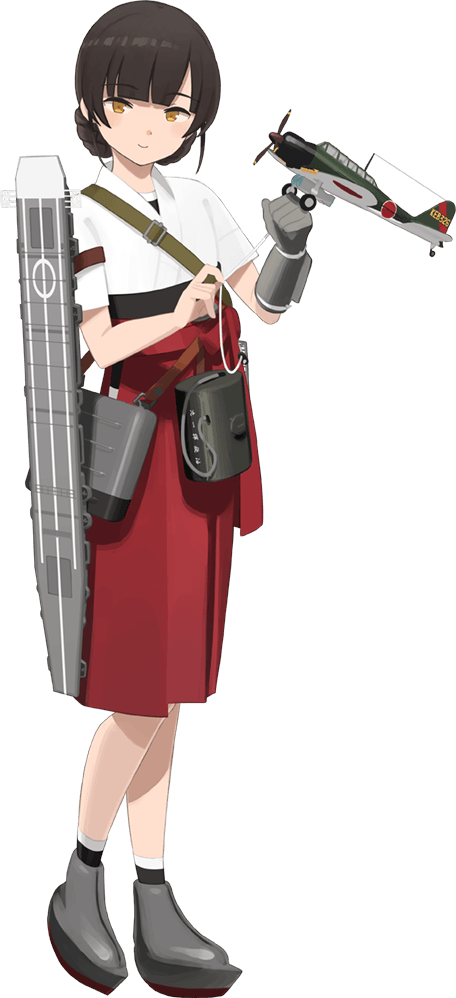 The Big ImageBoard (TBIB) - 1girl aircraft airplane b5n brown eyes brown hair closed mouth dougi ...