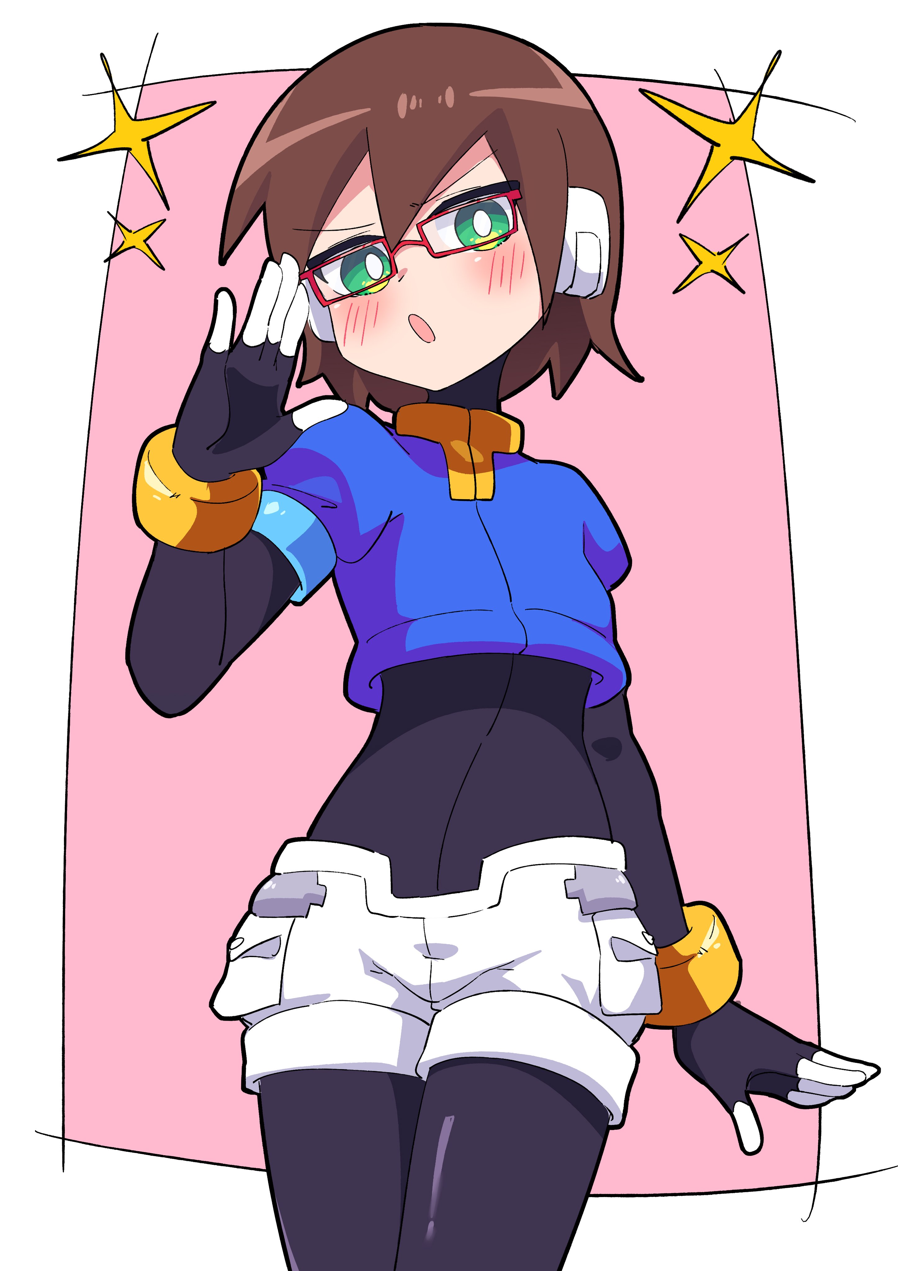 The Big Imageboard Tbib 1girl Absurdres Adjusting Eyewear Aile