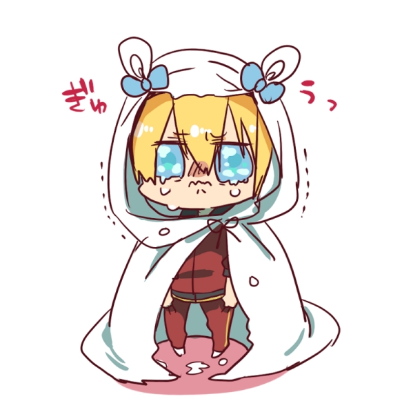 The Big ImageBoard (TBIB) - 1boy angry animal ears blanket blonde hair ...