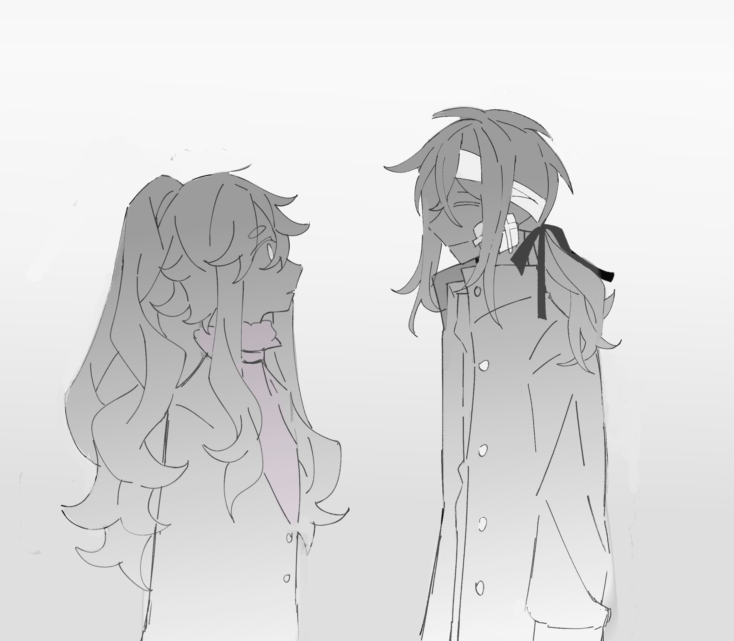 The Big ImageBoard (TBIB) - 1boy 1girl ^ ^ bandaged head bandages bandaid bandaid on cheek ...