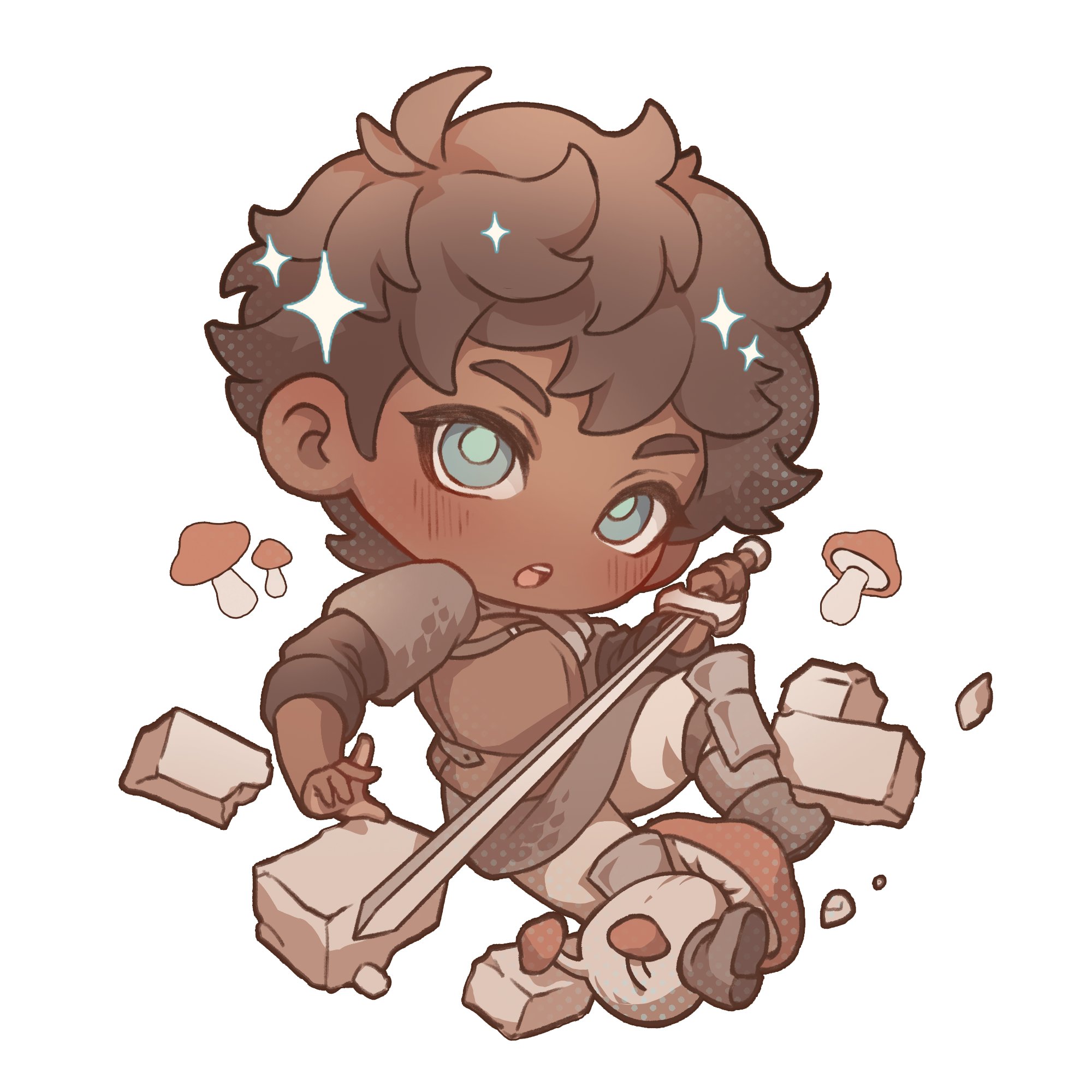 The Big ImageBoard (TBIB) - 1boy :o armor blue eyes blue pupils blush ...