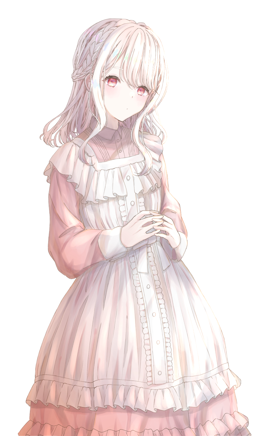 The Big ImageBoard (TBIB) - 1girl albino azuki nako bangs blush braid ...