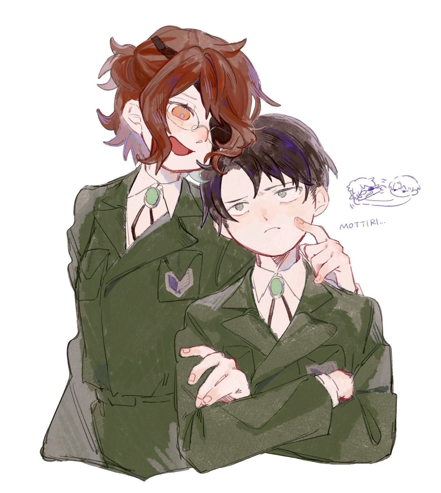 The Big ImageBoard (TBIB) - 1boy 1girl black hair blush character ...