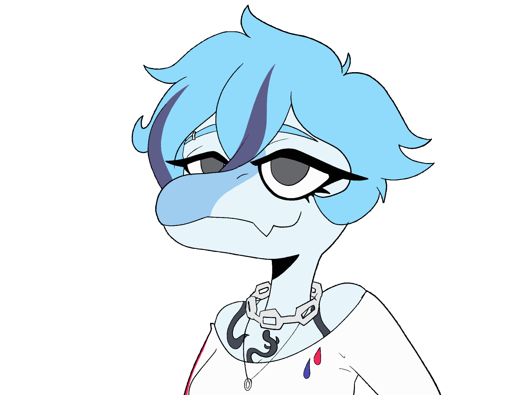 The Big ImageBoard (TBIB) - 2 frame animation alpha channel animated anthro blue body blue hair ...