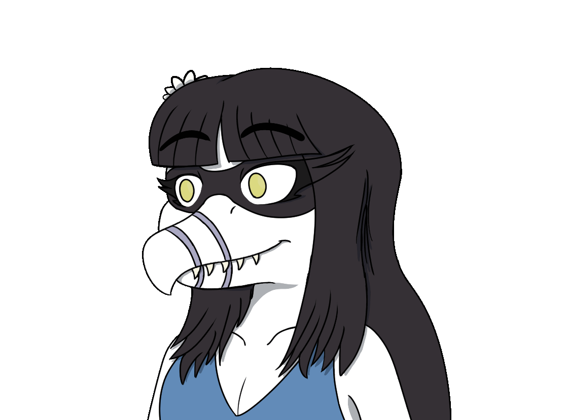 The Big ImageBoard (TBIB) - 2 frame animation accessory alpha channel animated anthro black hair ...