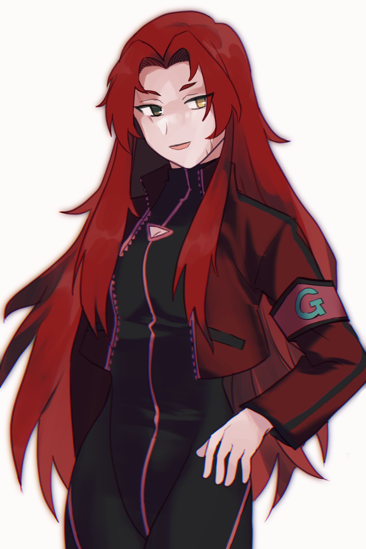 The Big ImageBoard (TBIB) - 1girl armband black bodysuit bodysuit breasts cleavage cleavage ...