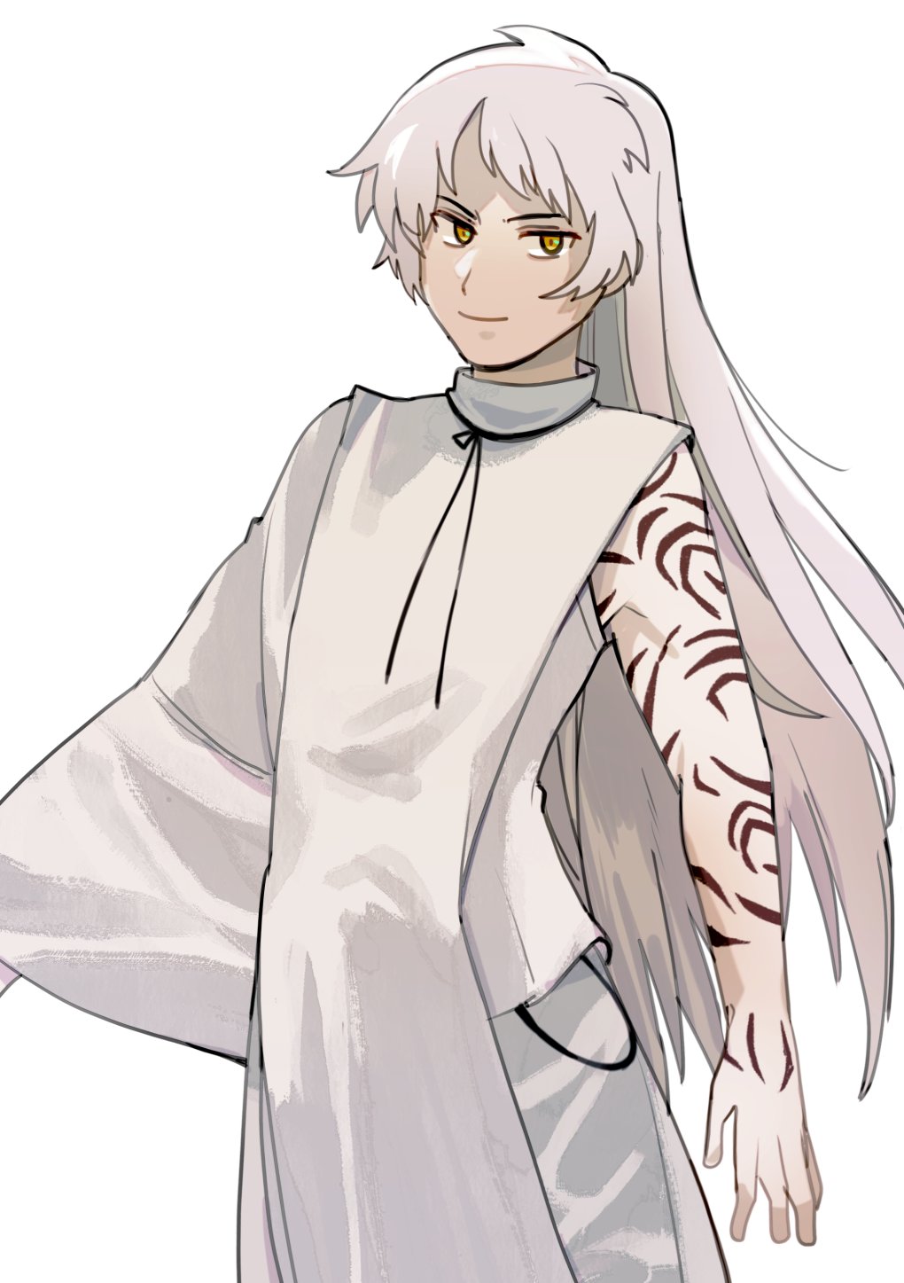 The Big ImageBoard (TBIB) - 1boy adam (project moon) arm tattoo black ...