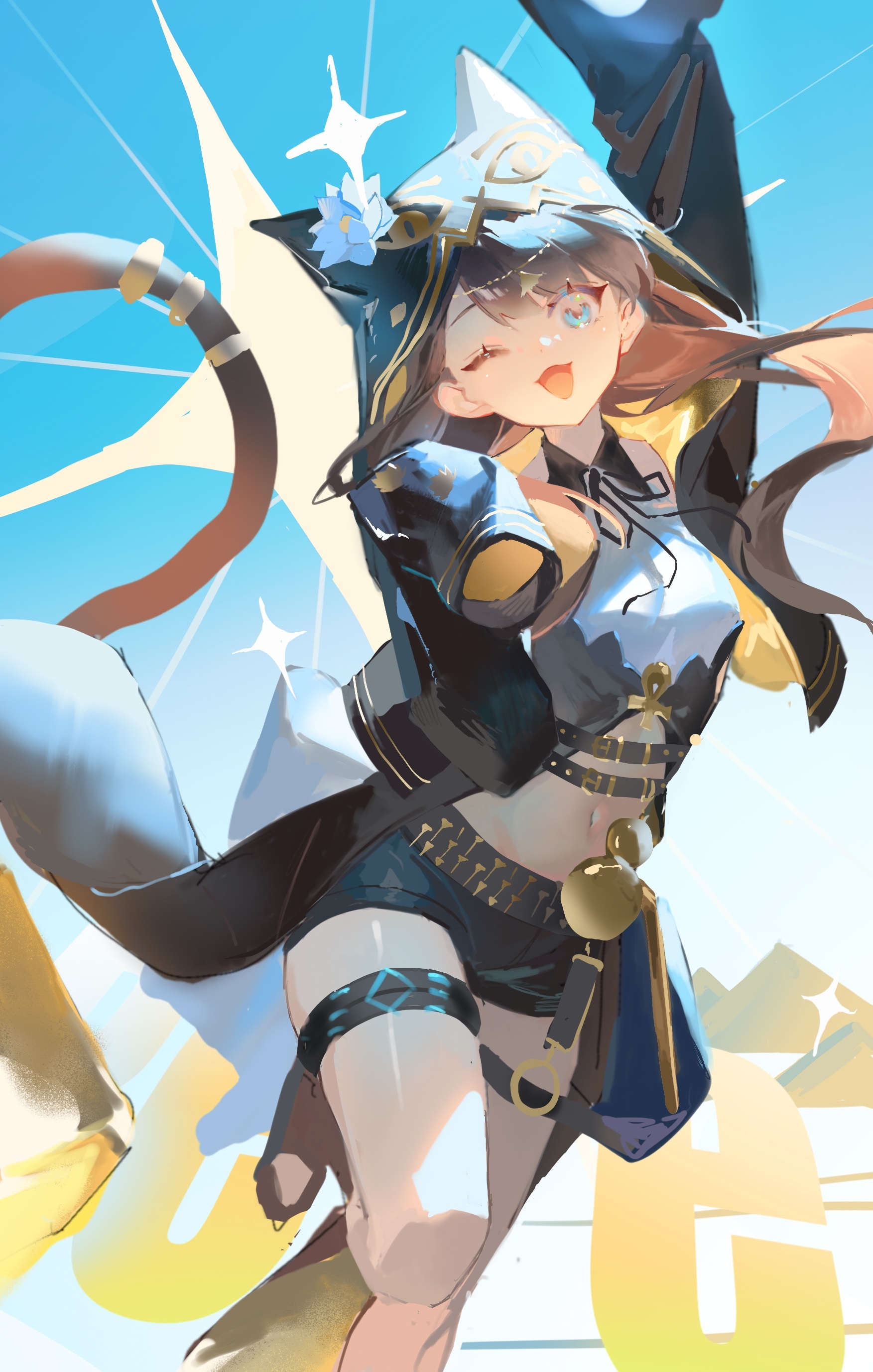 The Big ImageBoard (TBIB) - 1girl absurdres arknights blue eyes brown hair cat girl cat tail ...