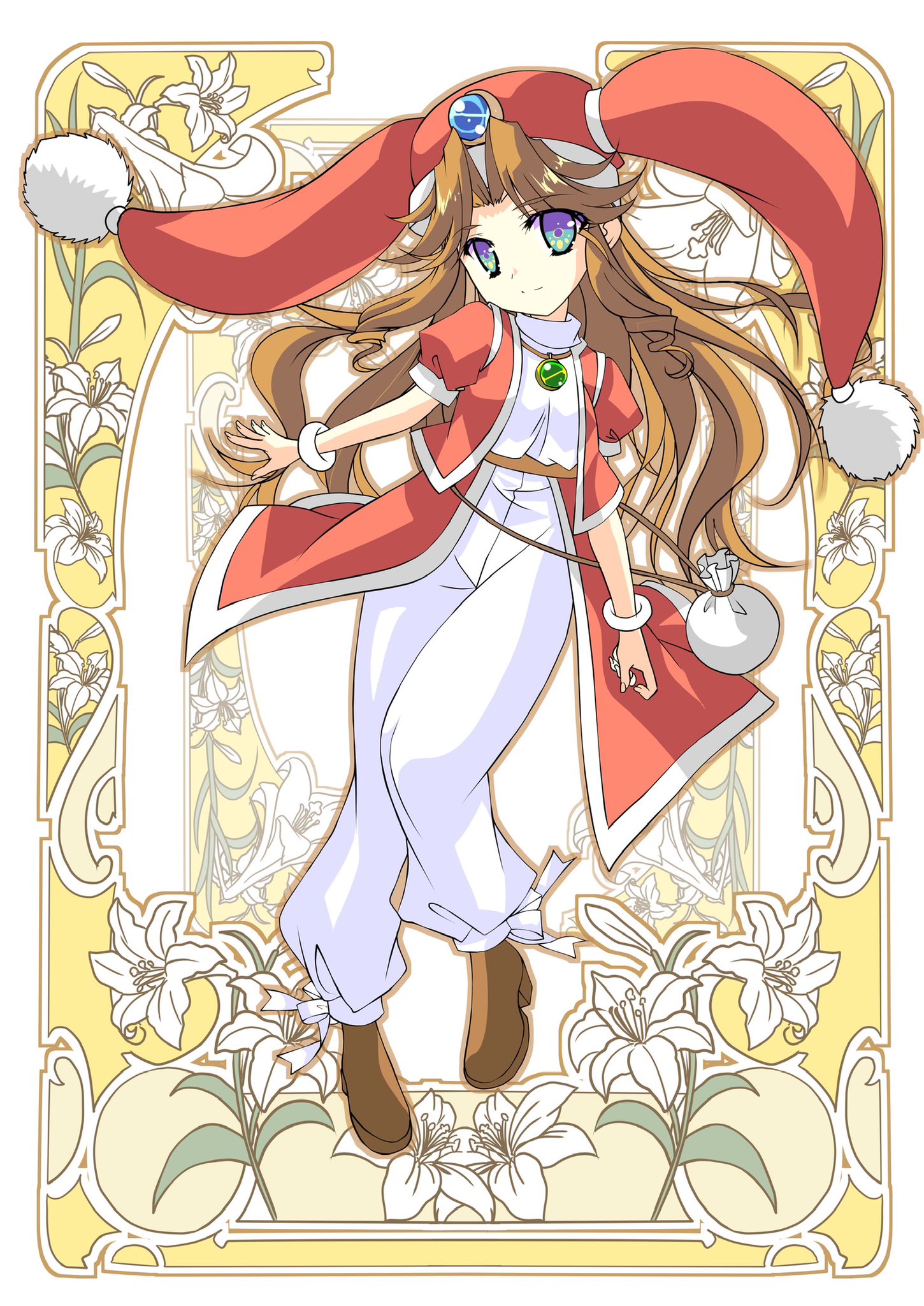 The Big ImageBoard (TBIB) - 1girl bag blue eyes bracelet brown footwear brown hair commentary ...