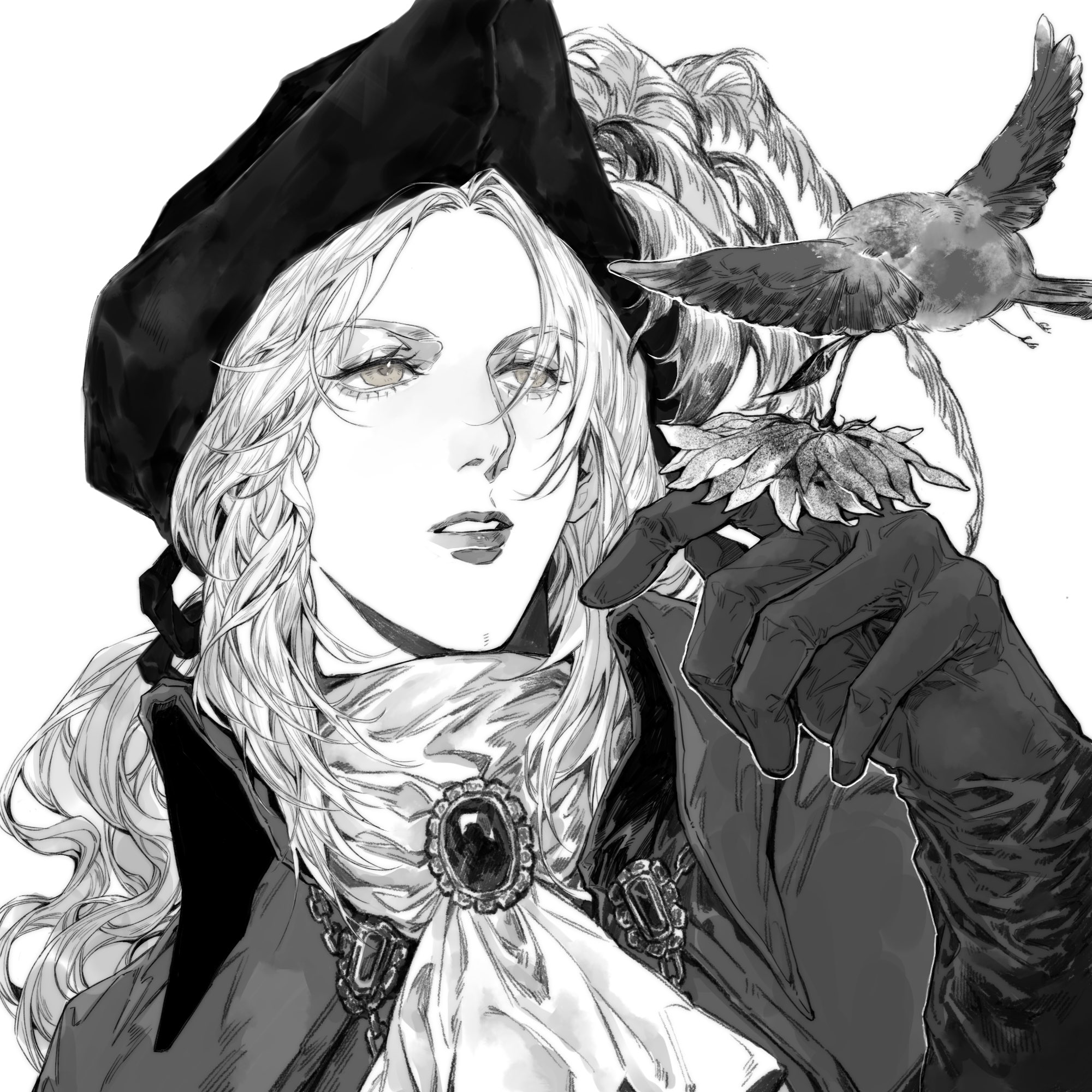 The Big ImageBoard (TBIB) - 1girl ascot bird black gloves bloodborne ...