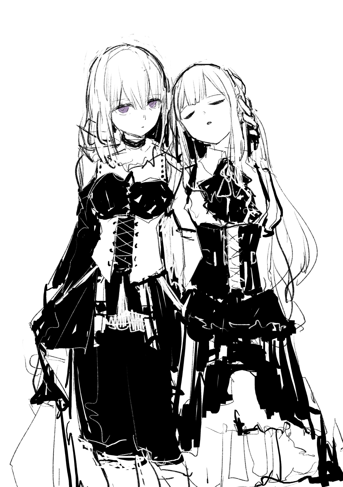 The Big ImageBoard (TBIB) - 2girls ascot bang dream! bang dream! it's mygo!!!!! closed eyes ...