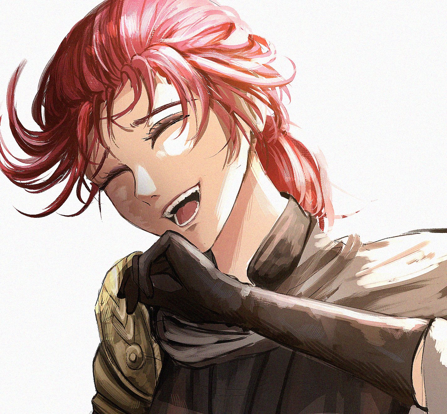 The Big ImageBoard (TBIB) - 1girl :d brown gloves closed eyes elden ring gloves highres ...