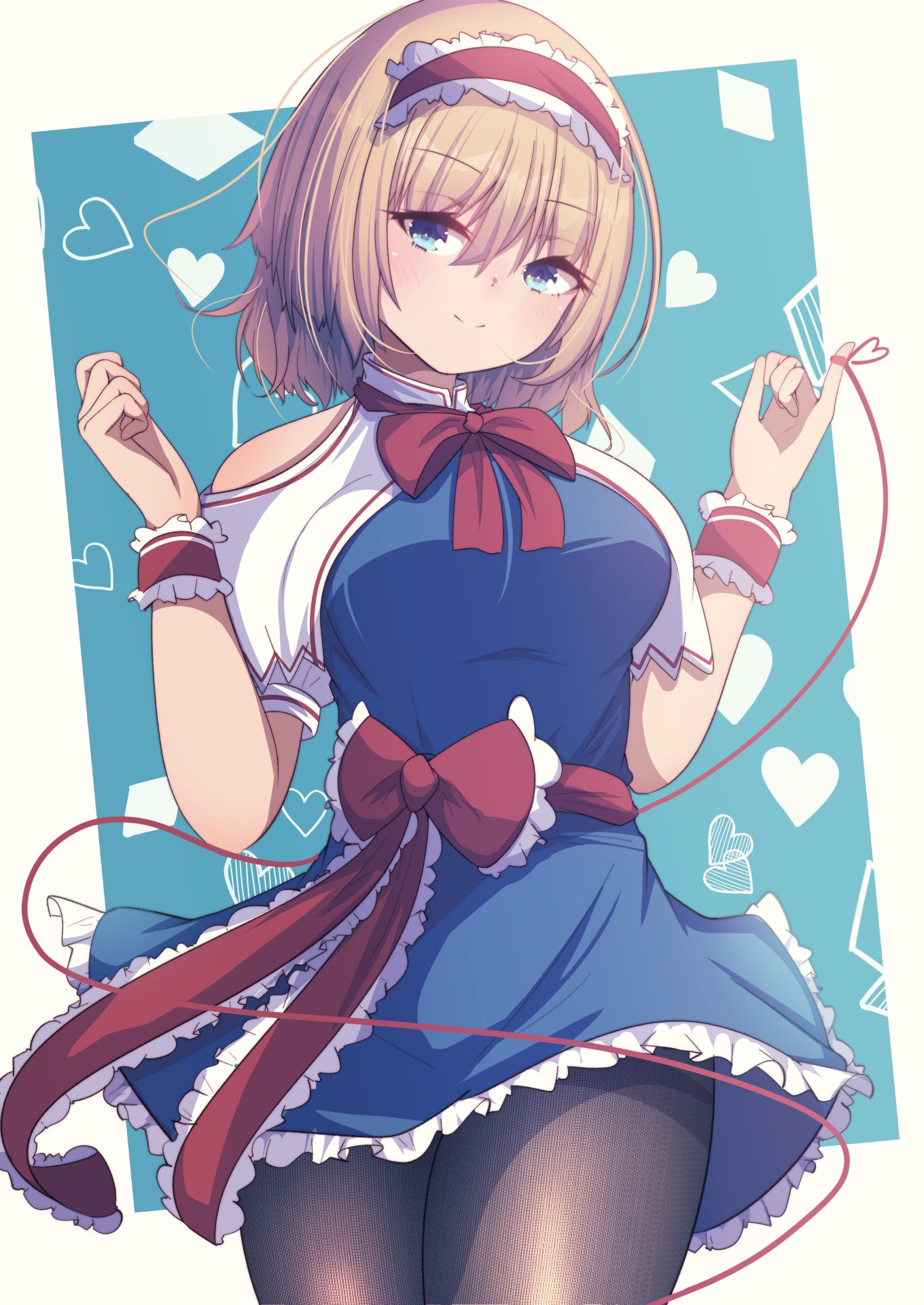 The Big ImageBoard (TBIB) - 1girl alice margatroid ascot blonde hair blue dress blue eyes bow ...