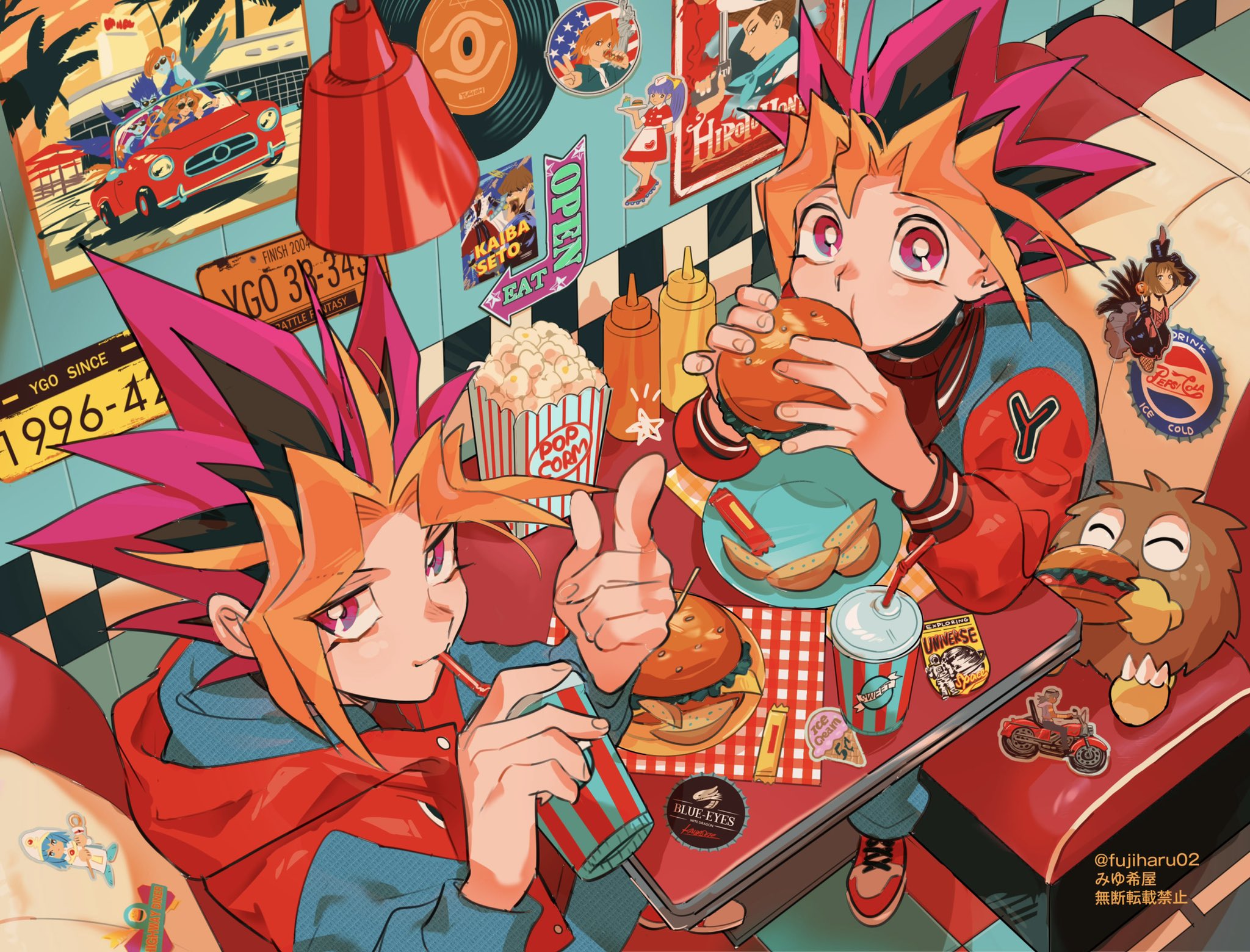 The Big ImageBoard (TBIB) - 2boys burger commentary counter diner ...
