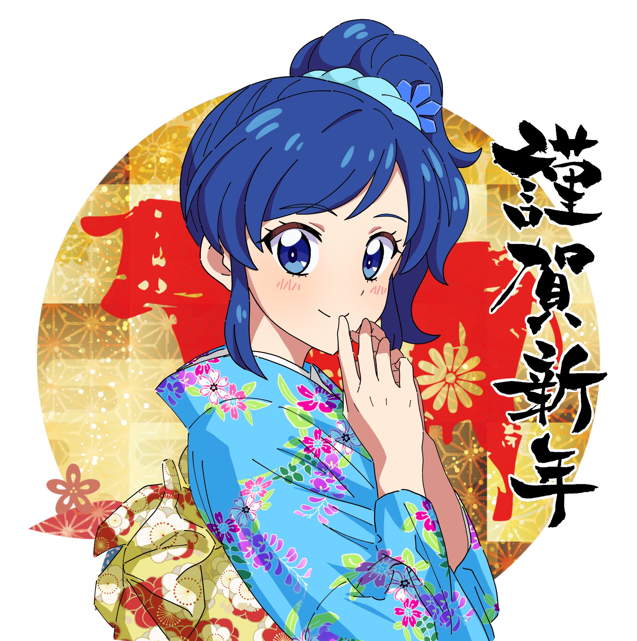 The Big ImageBoard (TBIB) - 1girl aikatsu! aikatsu! (series) blue eyes blue hair blue kimono ...