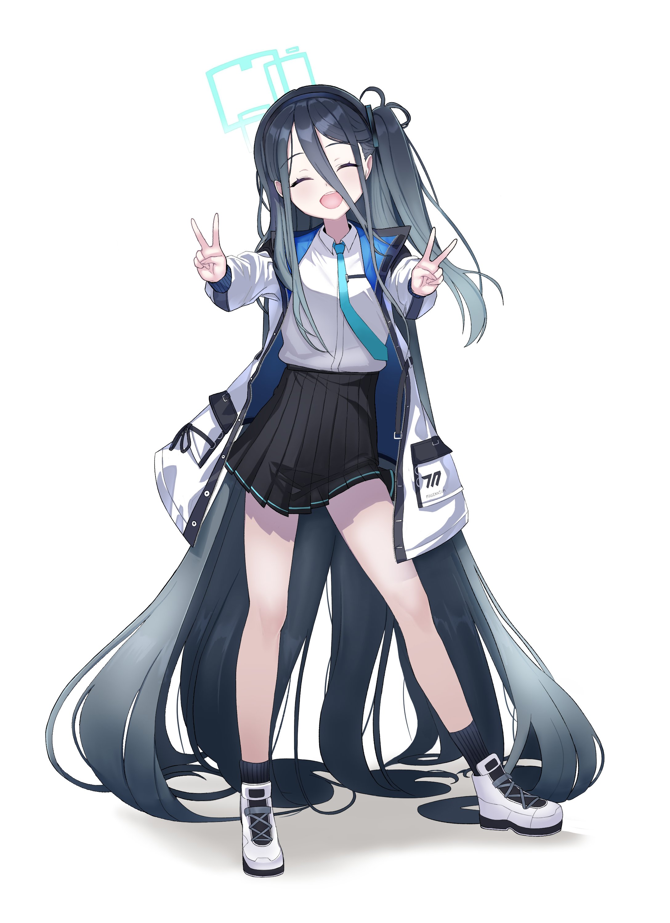 The Big ImageBoard (TBIB) - 1girl absurdly long hair absurdres akira (aristole) aris (blue ...