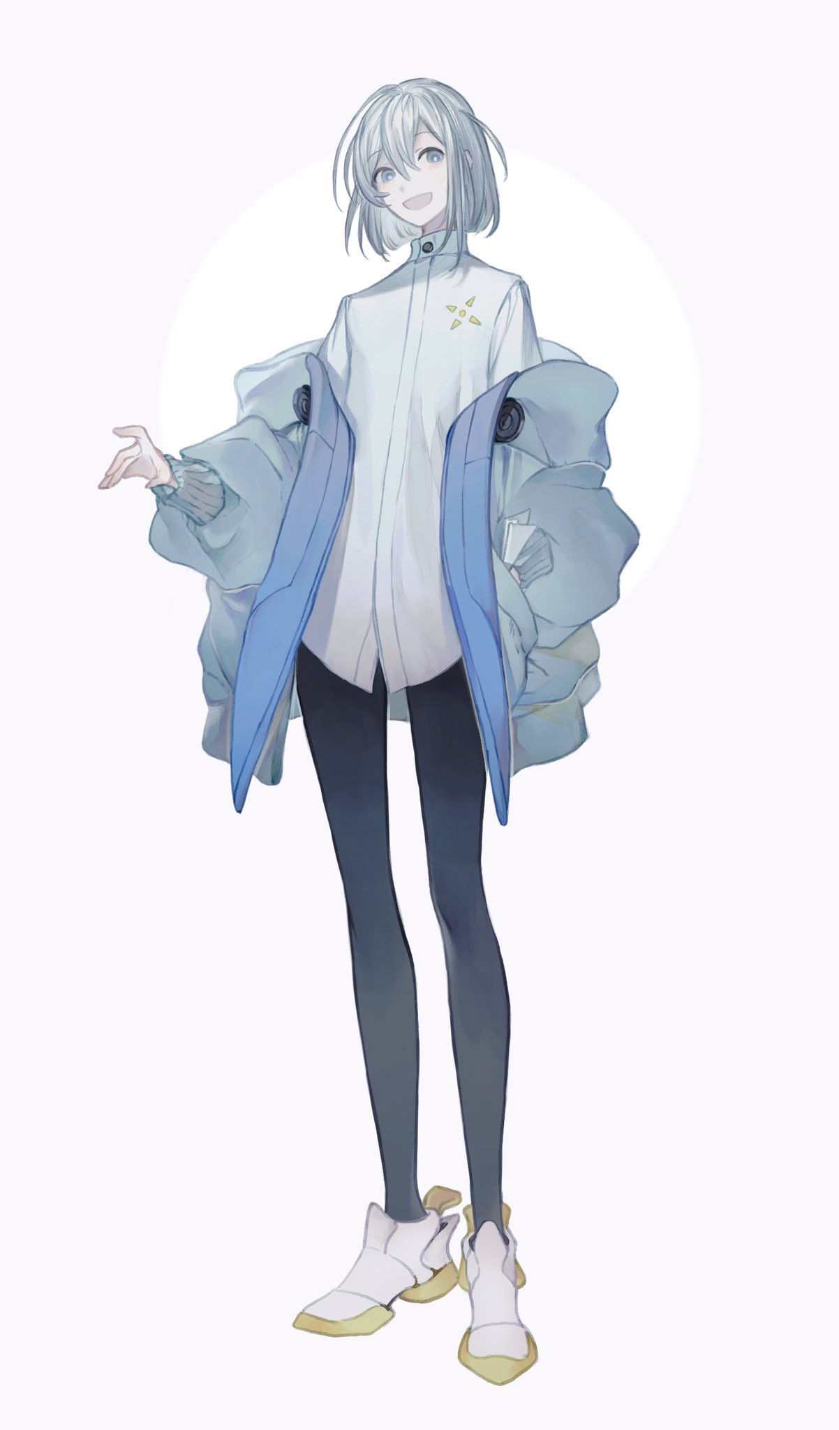 The Big ImageBoard (TBIB) - 1boy ahoge bishounen blue coat blue eyes blush coat eyebrows visible ...