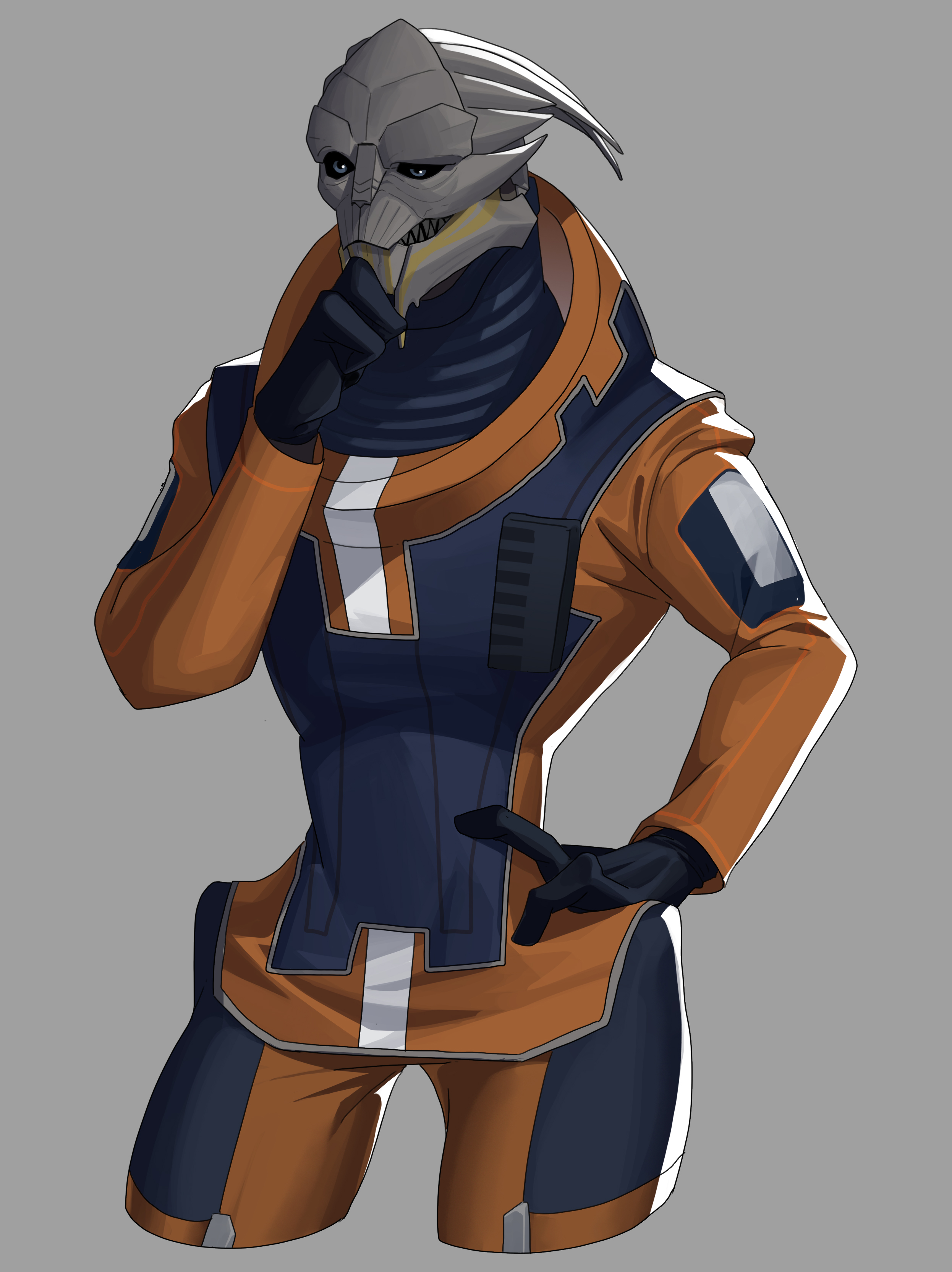 The Big ImageBoard (TBIB) - absurd res alien bodypaint clothing face paint gloves grey eyes hand ...