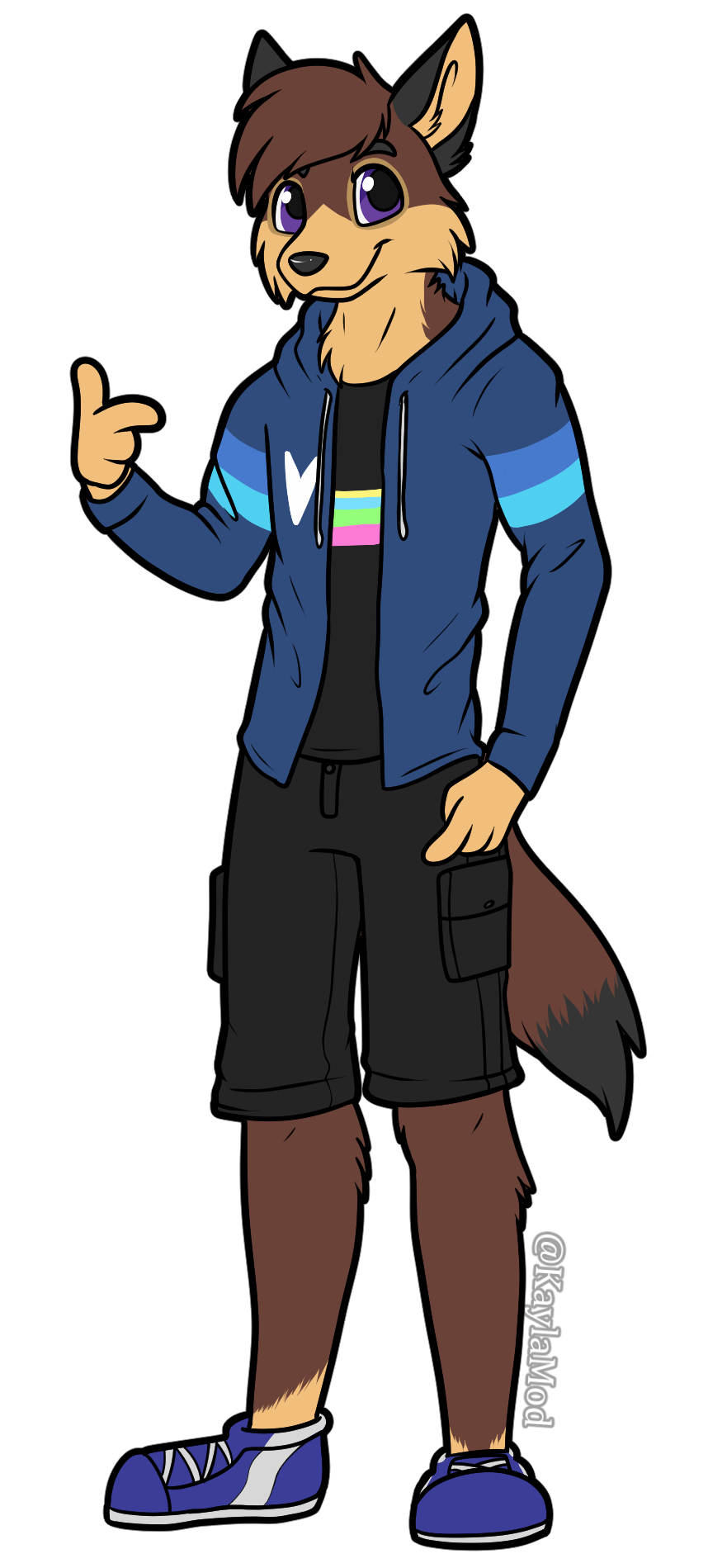 The Big ImageBoard (TBIB) - anthro canid canine clothed clothing footwear fur hi res kaylamod ...