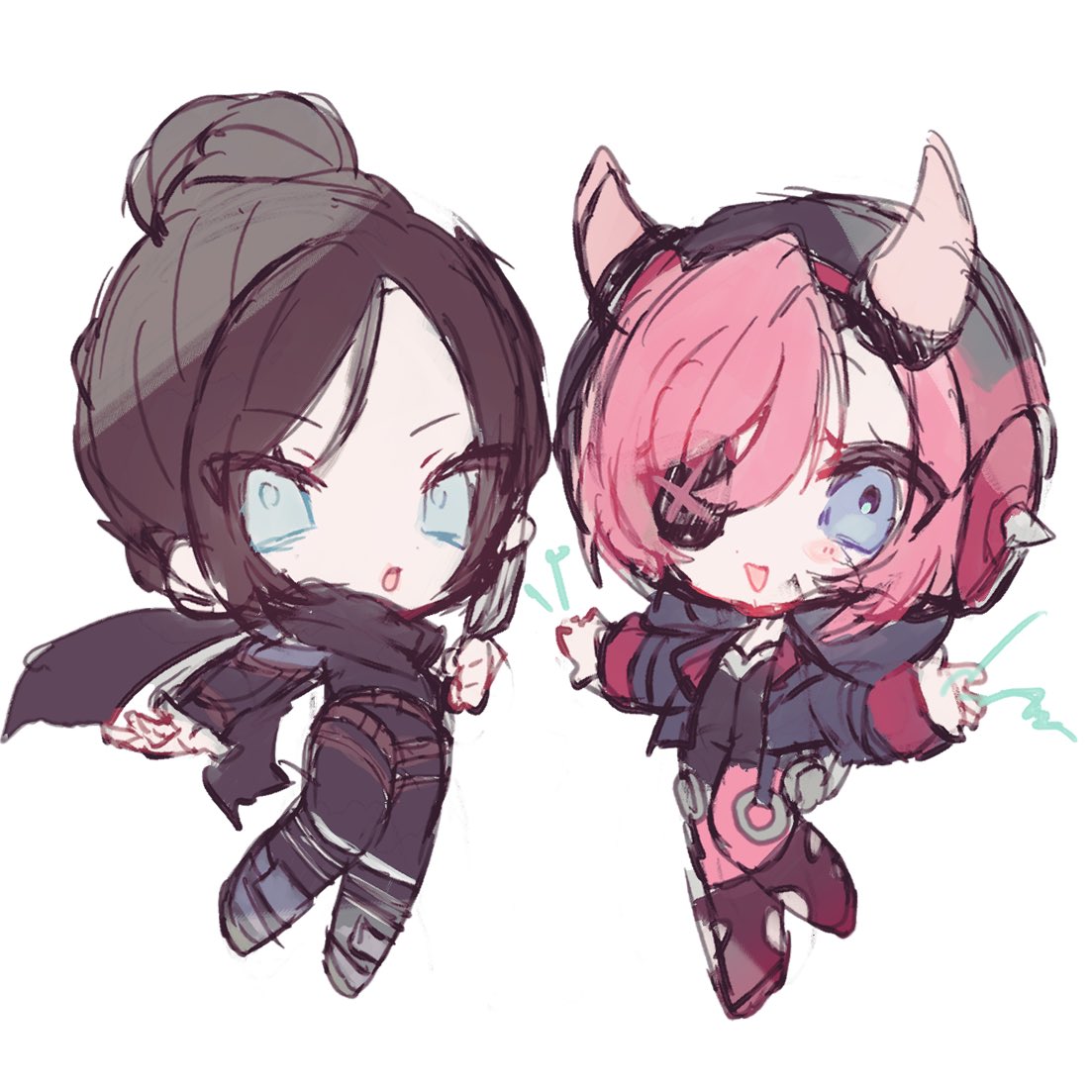 The Big ImageBoard (TBIB) - 2girls apex legends bangs black bodysuit ...