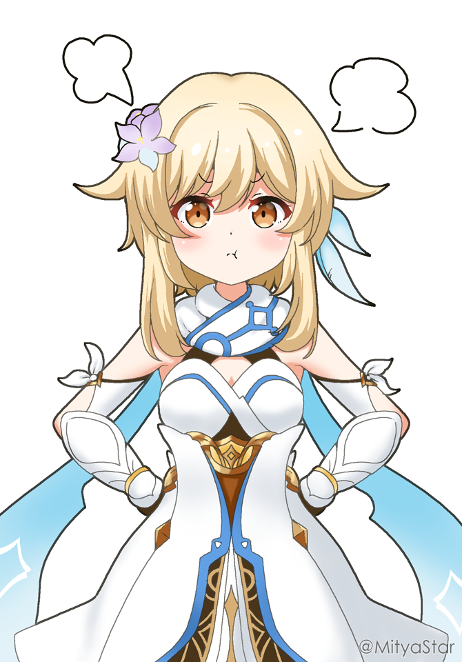 The Big ImageBoard (TBIB) - 1girl :t bare shoulders black gloves blonde ...