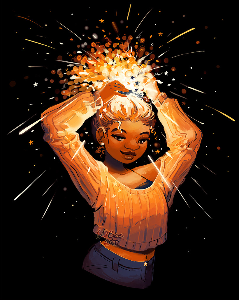 The Big Imageboard Tbib 1girl Arms Up Artist Name Black Background