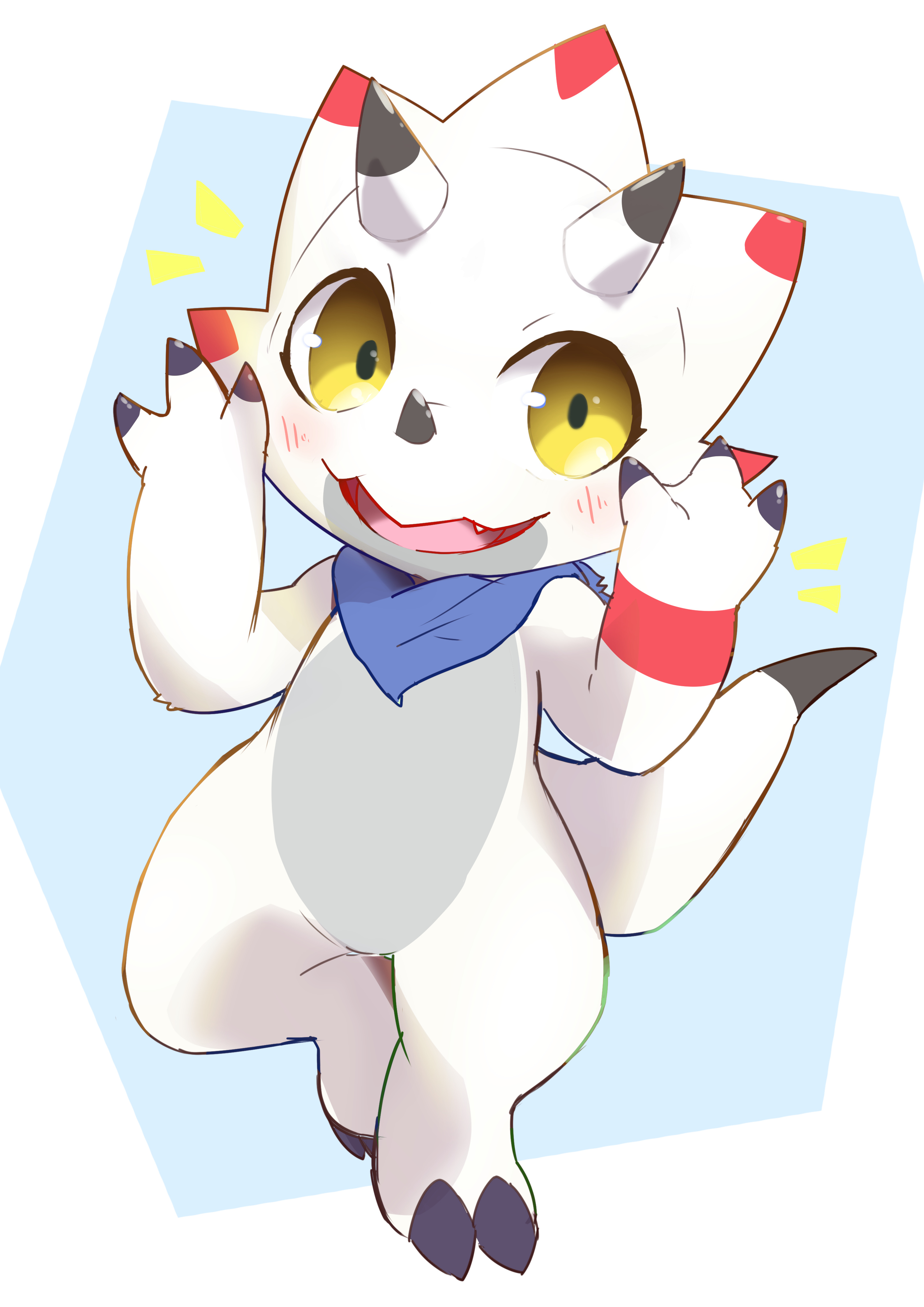 The Big ImageBoard (TBIB) - absurd res ambiguous gender anthro bandai namco bandanna black claws ...