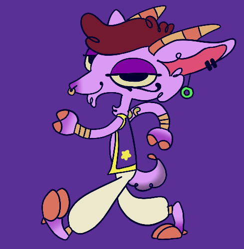 The Big ImageBoard (TBIB) - 2 horns animated anthro barefoot bovid brown hair caprine clothed ...