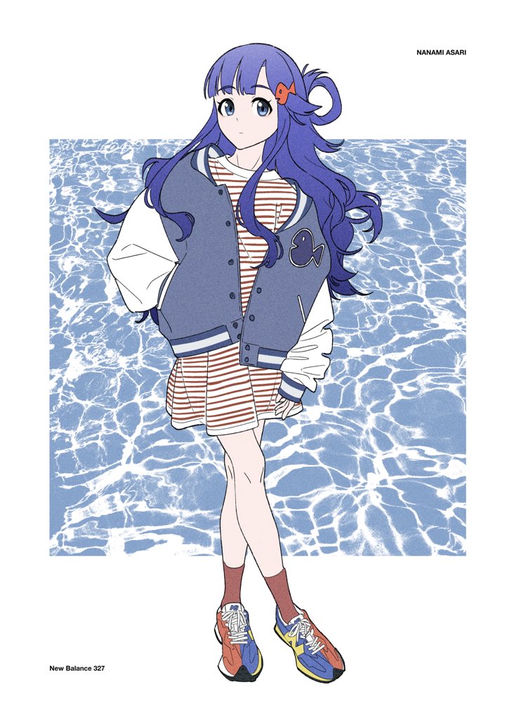 The Big Imageboard Tbib 1girl Acubi Tomaranai Asari Nanami Blue