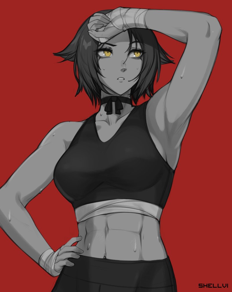 The Big ImageBoard (TBIB) - 1girl abs alternate hairstyle artist name bleach bleach: turn back ...